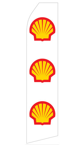 Shell Gas Logo Econo Stock Flag - New York Banner Stands - Mesh Banners ...