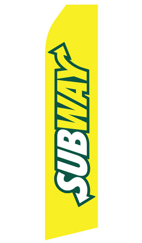 Subway Sandwiches Logo Econo Stock Flag - New York Banner Stands