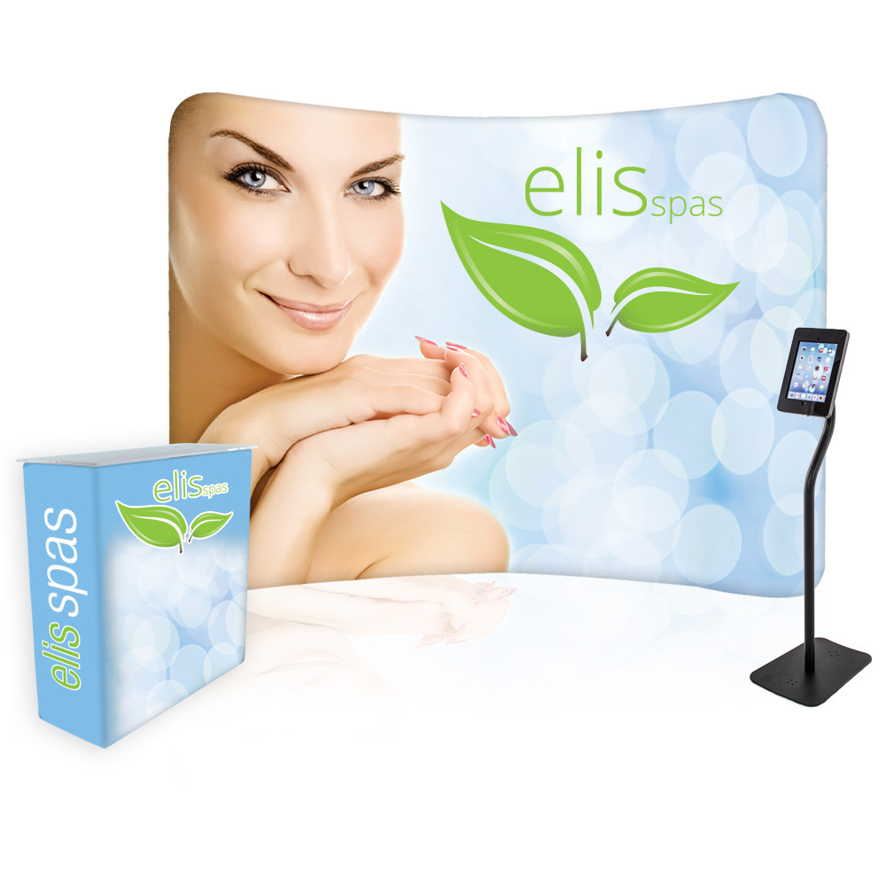 10 ft. EZ Tube Black Showcase Kit | New York Banner Stands