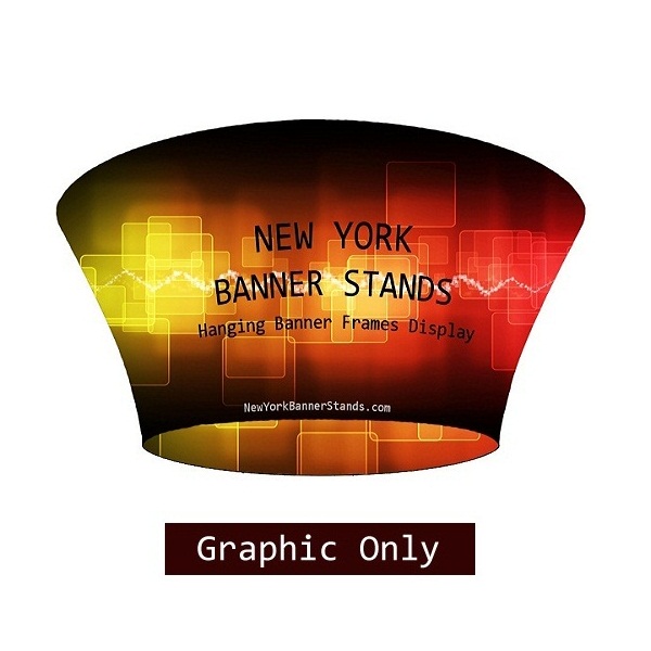 Hanging Banner 14 ft. Tapered Circle 48 in. Inside & Outside Graphic Only