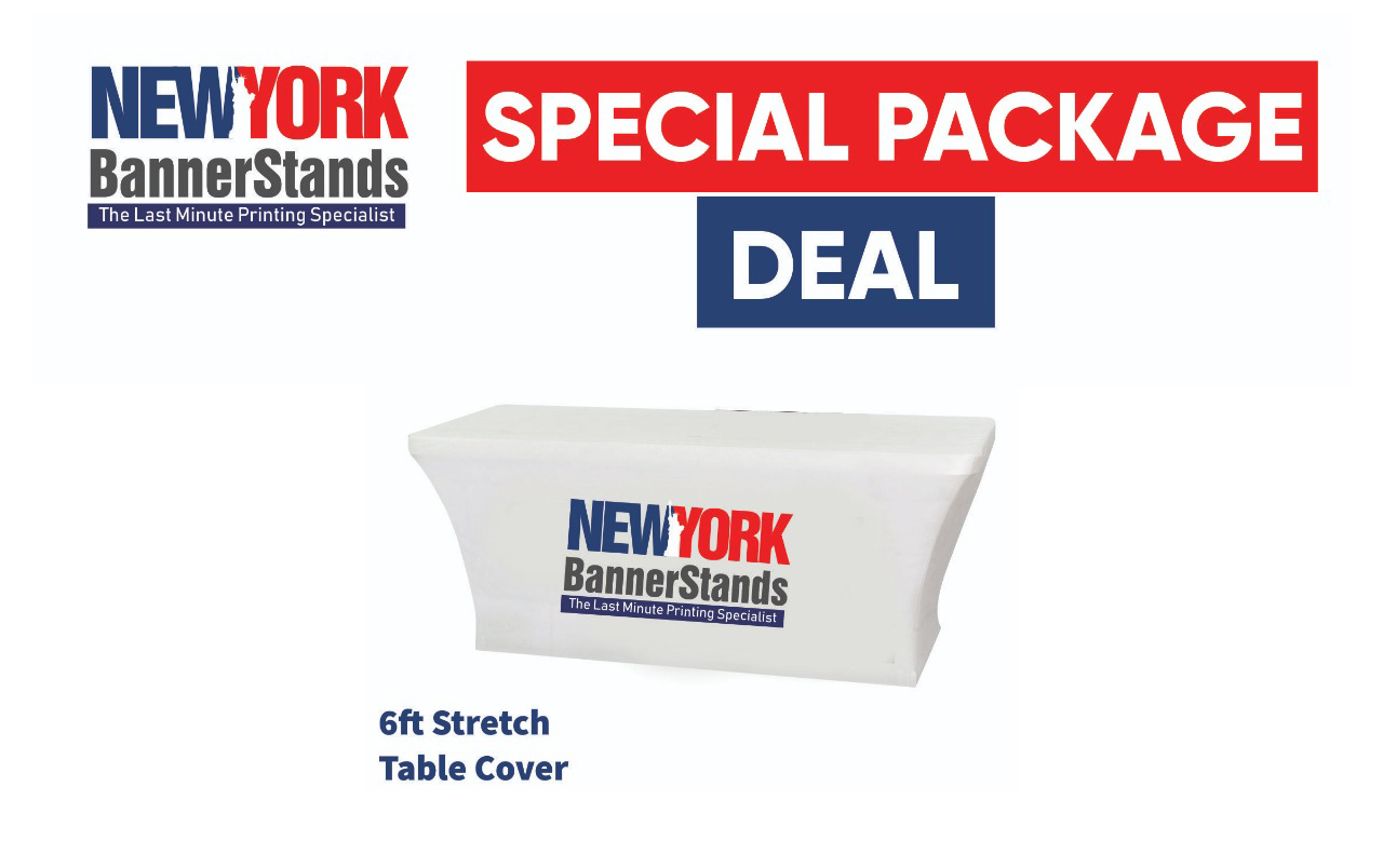 6ft Stretch Table Cover - New York Banner Stands - Mesh Banners ...