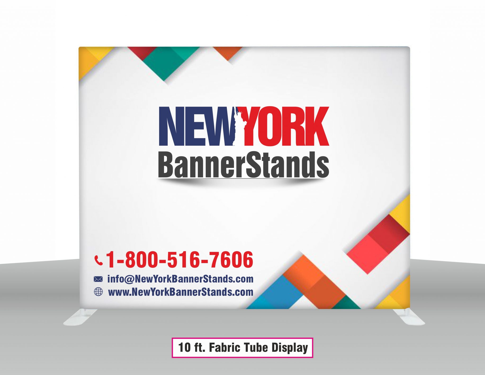 10 ft Fabric Tube Display – Stretch Fabric Backdrop for Events | New ...