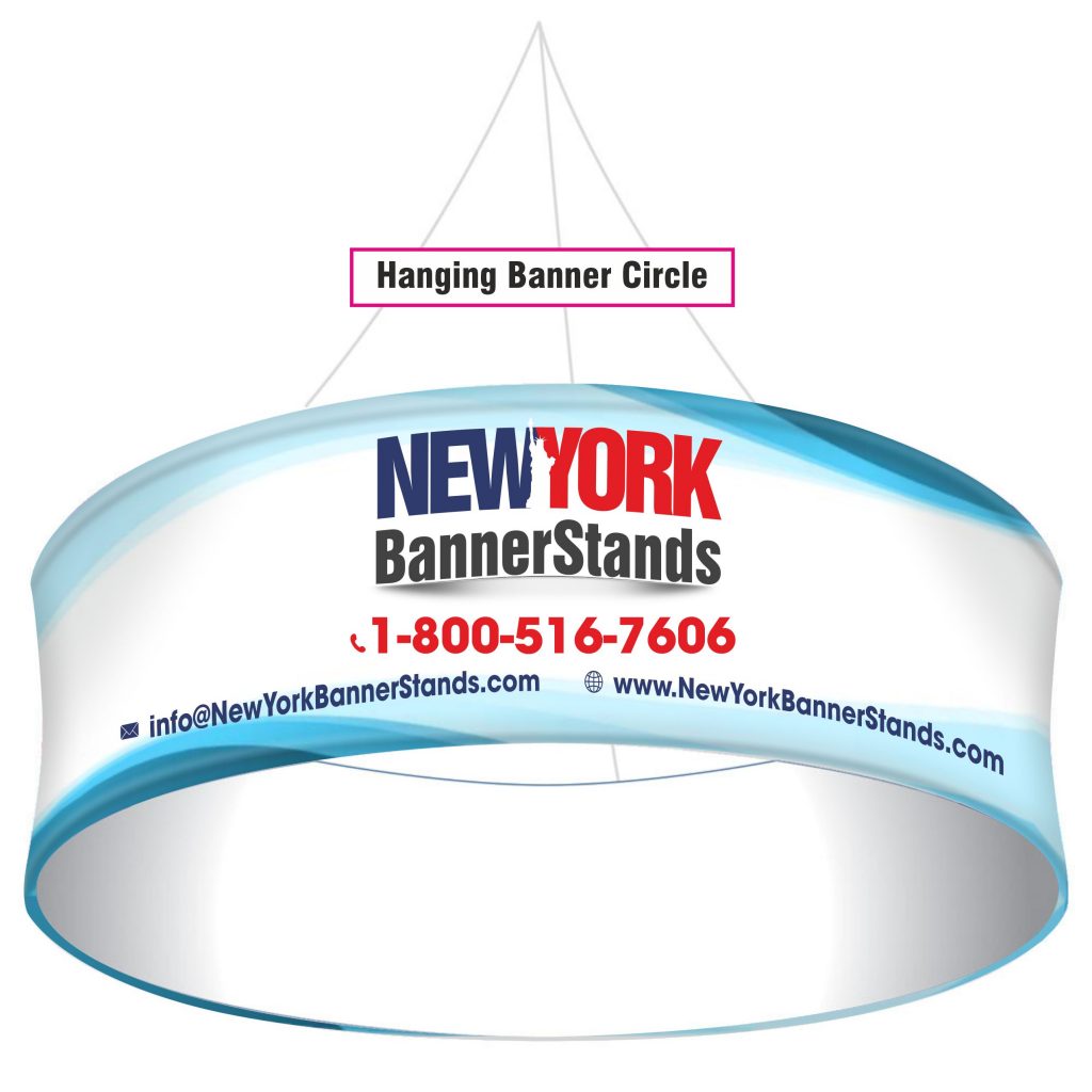 Hanging Banner Circle - New York Banner Stands