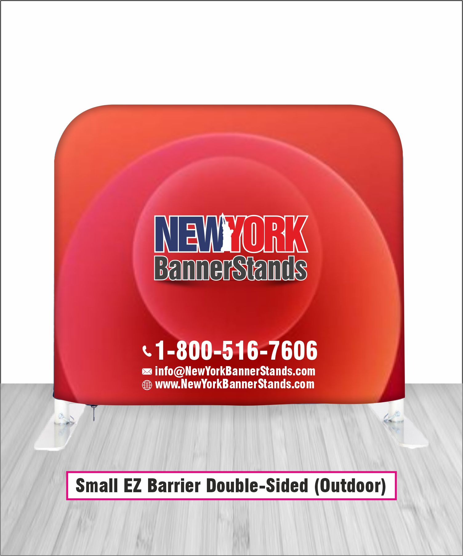 Small EZ Barrier Double-Sided (Outdoor)-1 - 10ft Tent Half Wall with ...