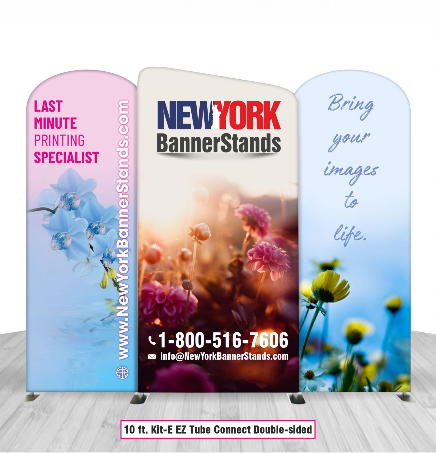 10 ft Kit E EZ Tube Connect – Double-Sided Booth Wall for Events | New ...