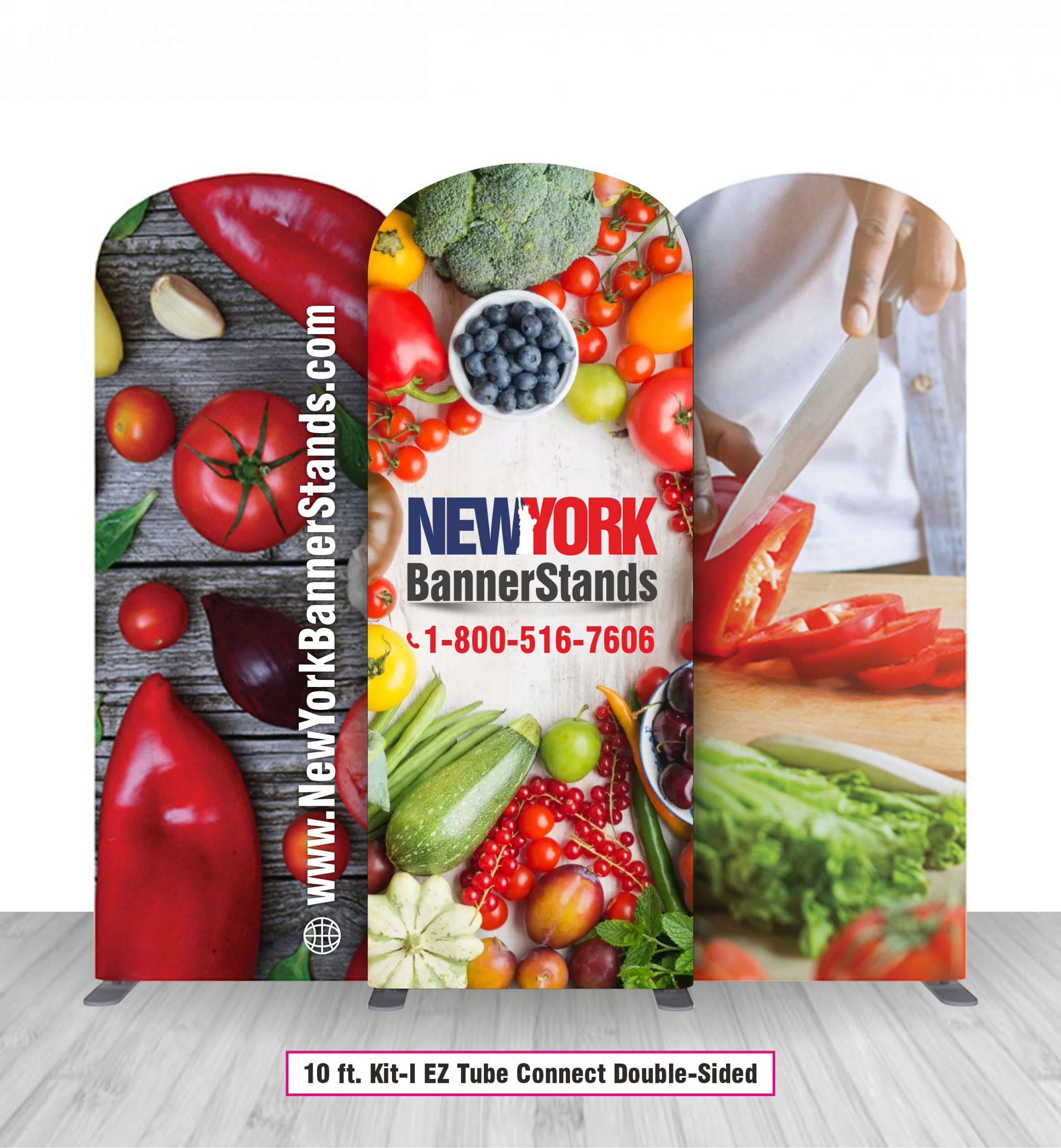 10 ft. Kit-I EZ Tube Connect Double-Sided - New York Banner Stands