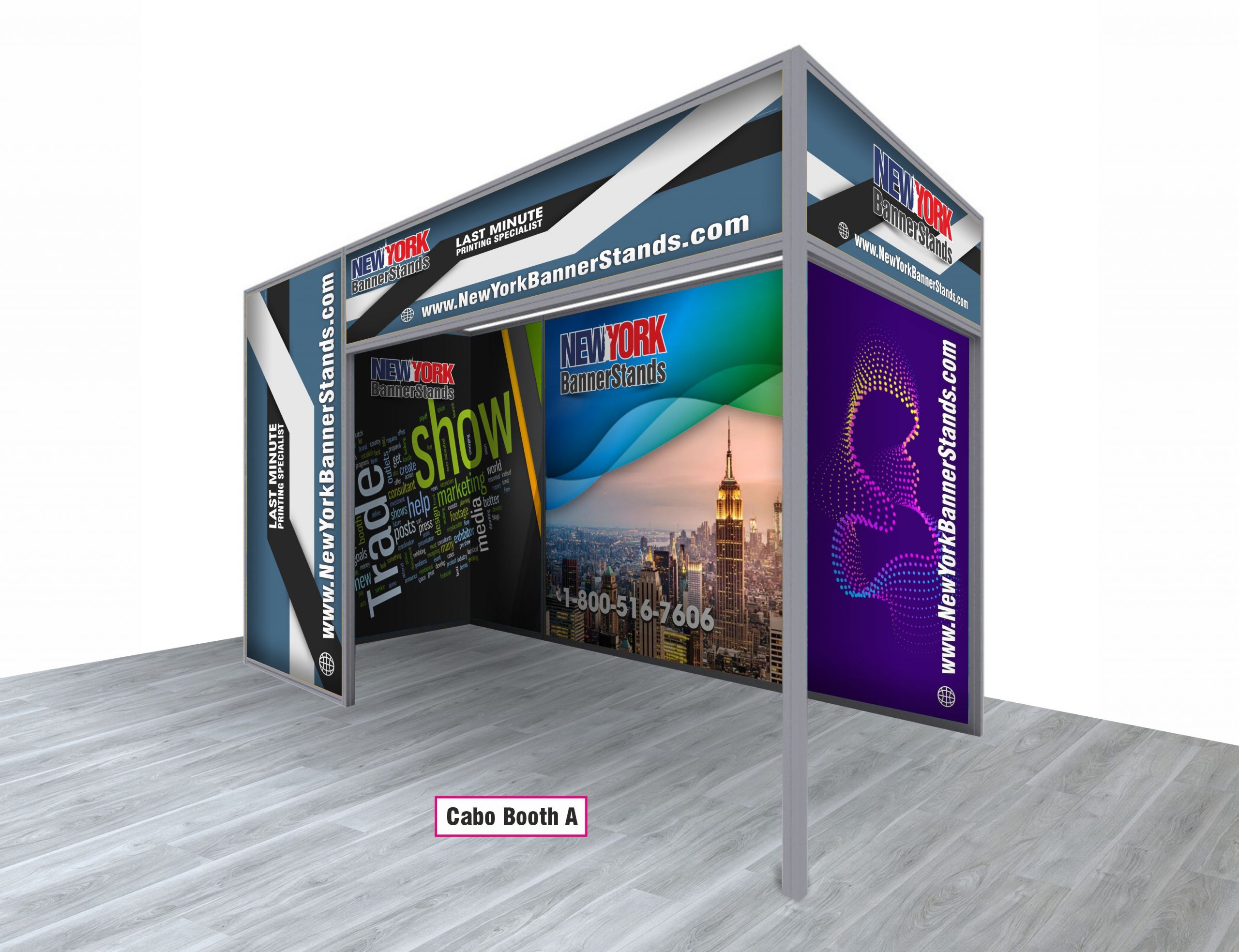 Cabo Booth A - New York Banner Stands